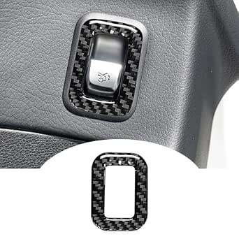Amazon.com: SUNBREATH Real Carbon Fiber Car Trunk Switch Sticker ...