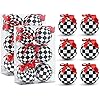Amazon.com: Ornativity Black and White Ornaments - Glittered Black and ...