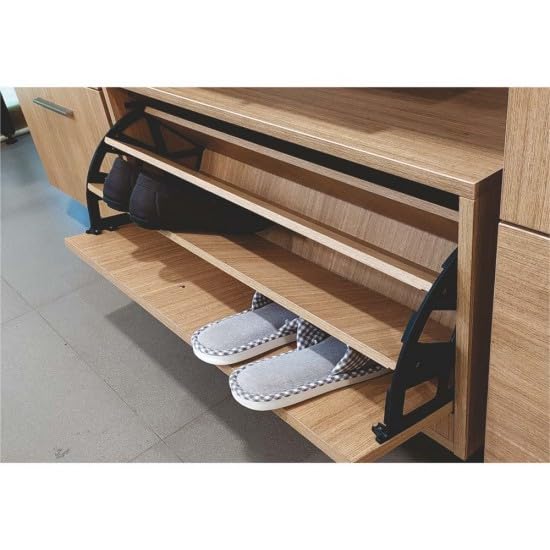 Shoe Rack Fittings - Black - 3 partitions - High Impact Plastic - Set ...