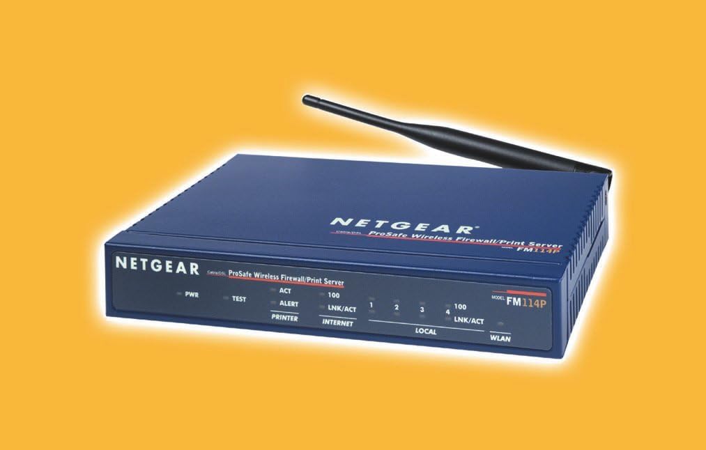 Amazon.com: NETGEAR FM114P ProSafe 4-Port Wireless Firewall : Electronics