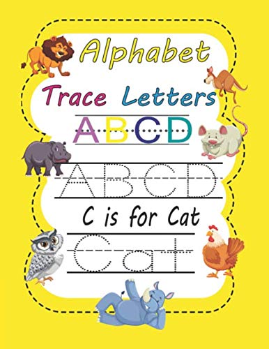 Trace Letters: Alphabet Handwriting Practice workbook for kids: Tracing ...