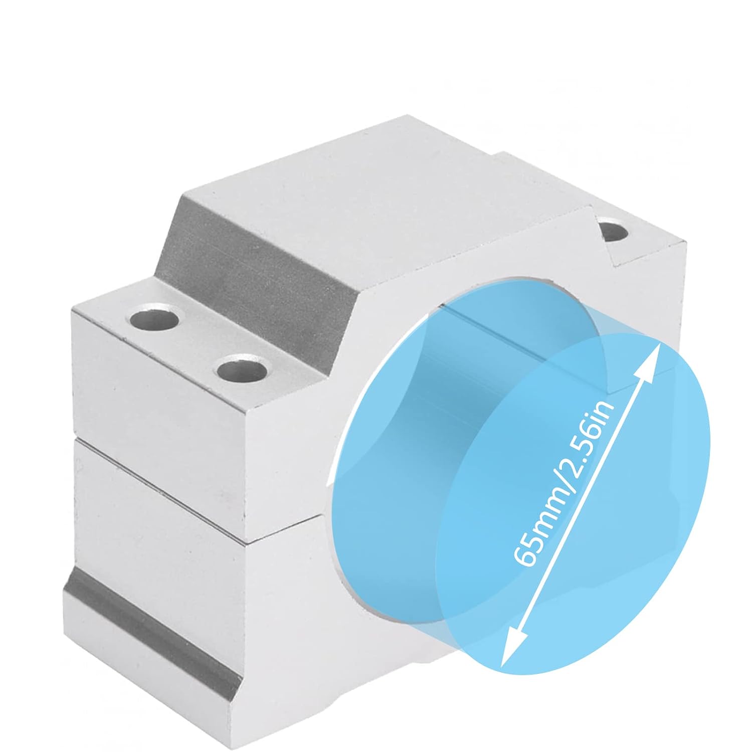 Spindle Motor Bracket Clamp with 4Pcs Screws 65mm Diameter,Aluminum CNC ...