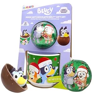 Amazon.com : Bluey Hot Chocolate Melting Ball and Mug Gift Set ...