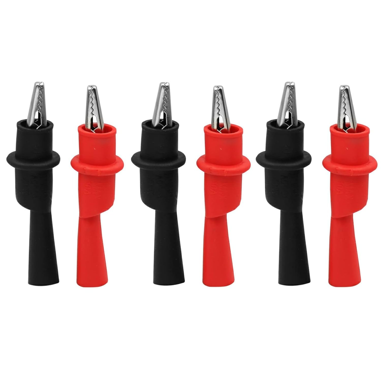 Multimeter Alligator Clips Set, 6PCS Silicone Alligator Clip Test Kit ...