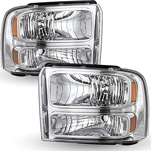 TUSDAR Headlight Assembly Set for 05-07 Ford F250 F350 F450 F550 Super ...