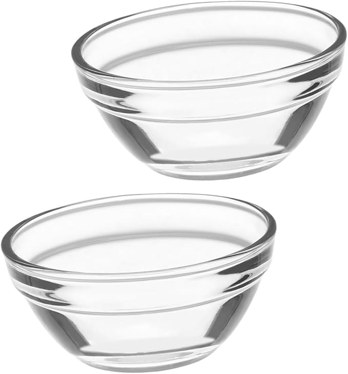 Amazon.com: KAILIKETIY 2pcs Small Transparent Glass Bowls for Kitchen ...