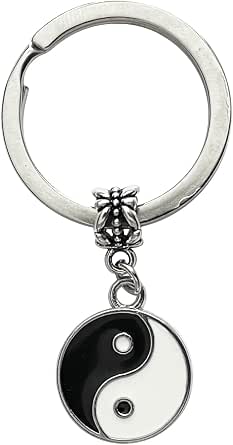 Jewelry tycoonYin Yang keychain yin-yang key chain yin and yang keyring ...