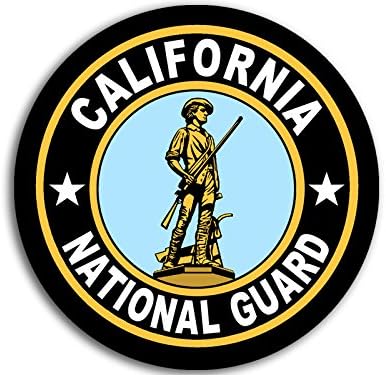 Amazon.com - Round California National Guard Seal Sticker (Logo ...