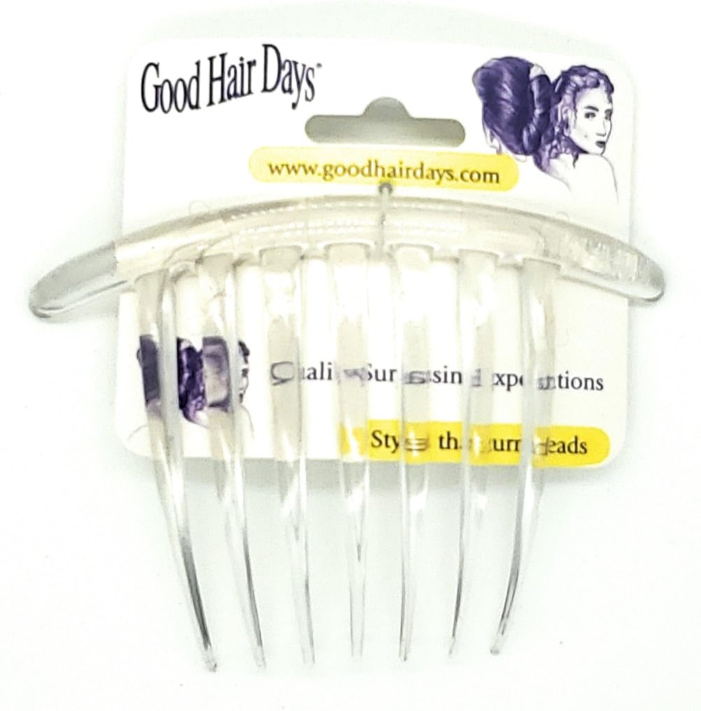 Amazon.com : Good Hair Days French Twist Comb – 7‑Tooth Curved Styling ...
