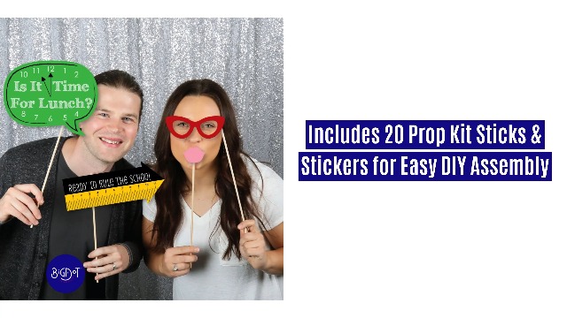 Watch Back to School - Photo Booth Props Kit - 20 Count on Amazon Live