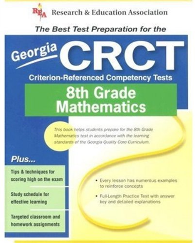 Amazon.com: Georgia CRCT Grade 8 Math (REA) - The Best Test Prep for GA ...