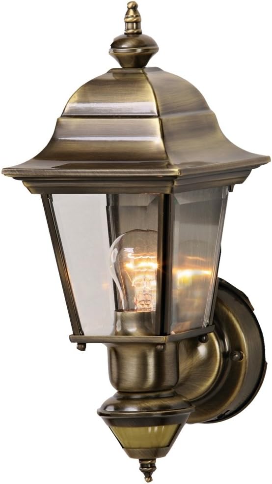 Artisan Antique Brass Outdoor Motion Sensor Wall Light - Wall Porch ...