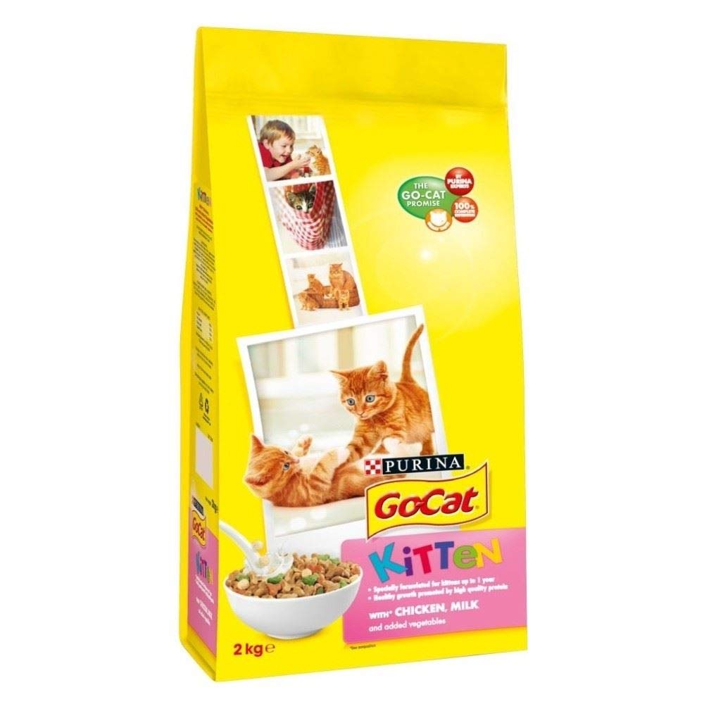 Go-Cat Complete Kitten with Chicken, Milk & Vegetables (2Kg) : Amazon ...