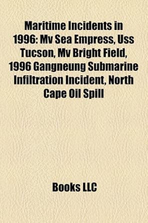 Maritime Incidents in 1996: Mv Sea Empress, Uss Tucson, Mv Bright Field ...