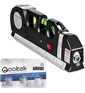 Qooltek Multipurpose Laser Level laser measure Line 8ft+ Measure Tape ...