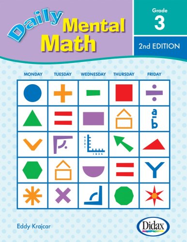 Daily Mental Math, 2nd Edition (Grade 3): Eddy Krajcar: 9781583242797 ...
