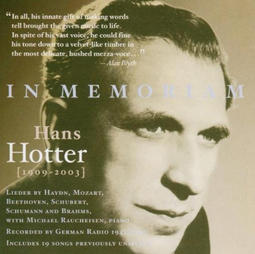 Hans Hotter, Michael Raucheisen, Joseph Haydn, Ludwig van Beethoven ...