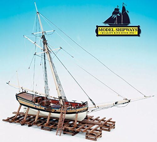 Amazon.com: Model Shipways 1:48 Armed Virginia Sloop Wooden Model Kit # ...