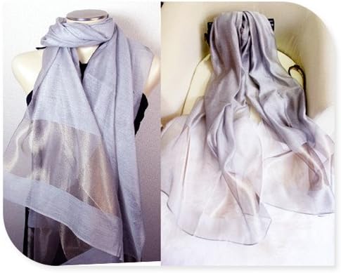 Amazon | [イーエム] ラメ入り大判シルク混シースルーストール 16517d | ストール 通販