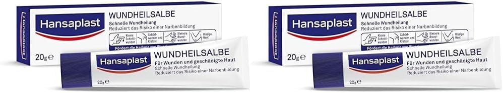 Hansaplast Wundheilsalbe (20 g), Wundsalbe für eine schnelle ...