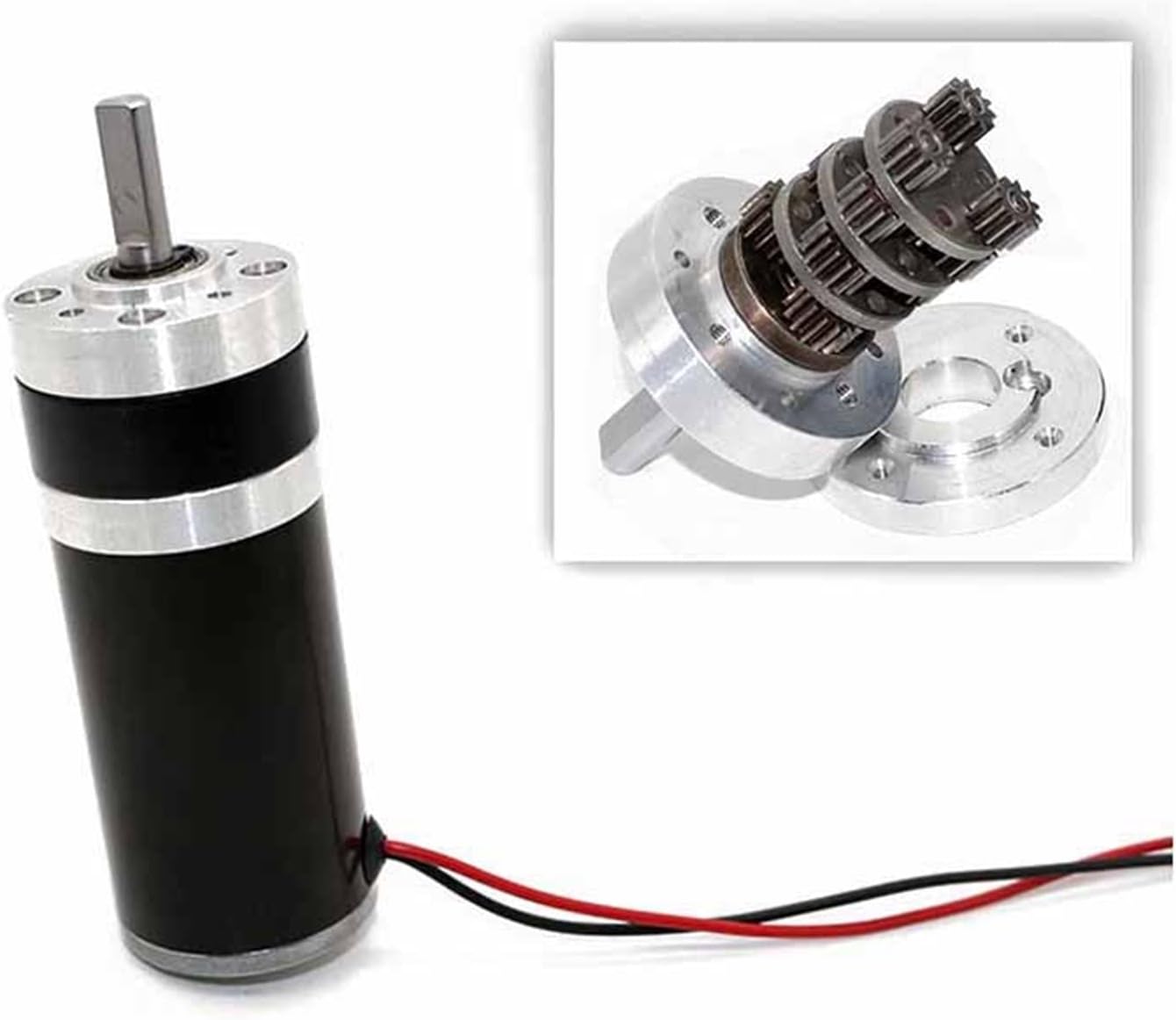 Servomotor 32MM Caja de engranajes planetarios reductores 12V Motor DC ...
