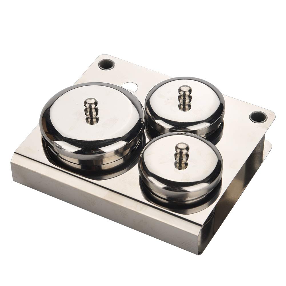 Amazon.com: 3 Pieces Acrylic Liquid Container,Delaman Stainless Steel ...