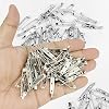 50 Pcs Silver Bar Pins, Safety Pins - Secure Back Clasp - Reliable ...
