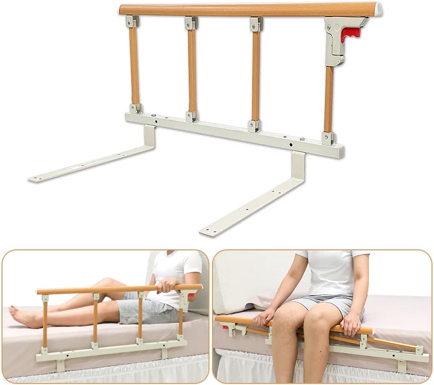 Bed Assist Rail for Seniors Bed Guard Railing Foldable Bed Side Rails ...
