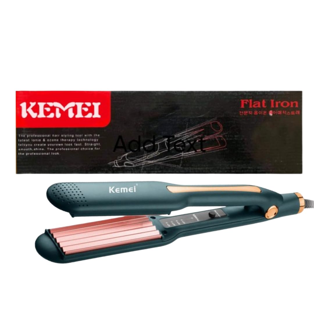 KEEMI Premium Professional AT-9827C Hair Crimping Styler Machine with ...