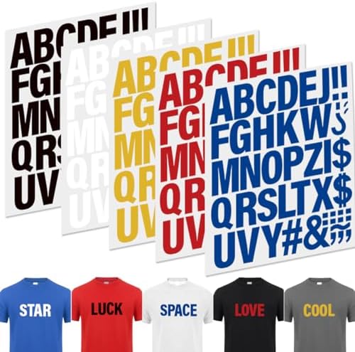 Amazon.com: 24 Sheets Iron On Letters for Clothing, 2 inch Heat ...