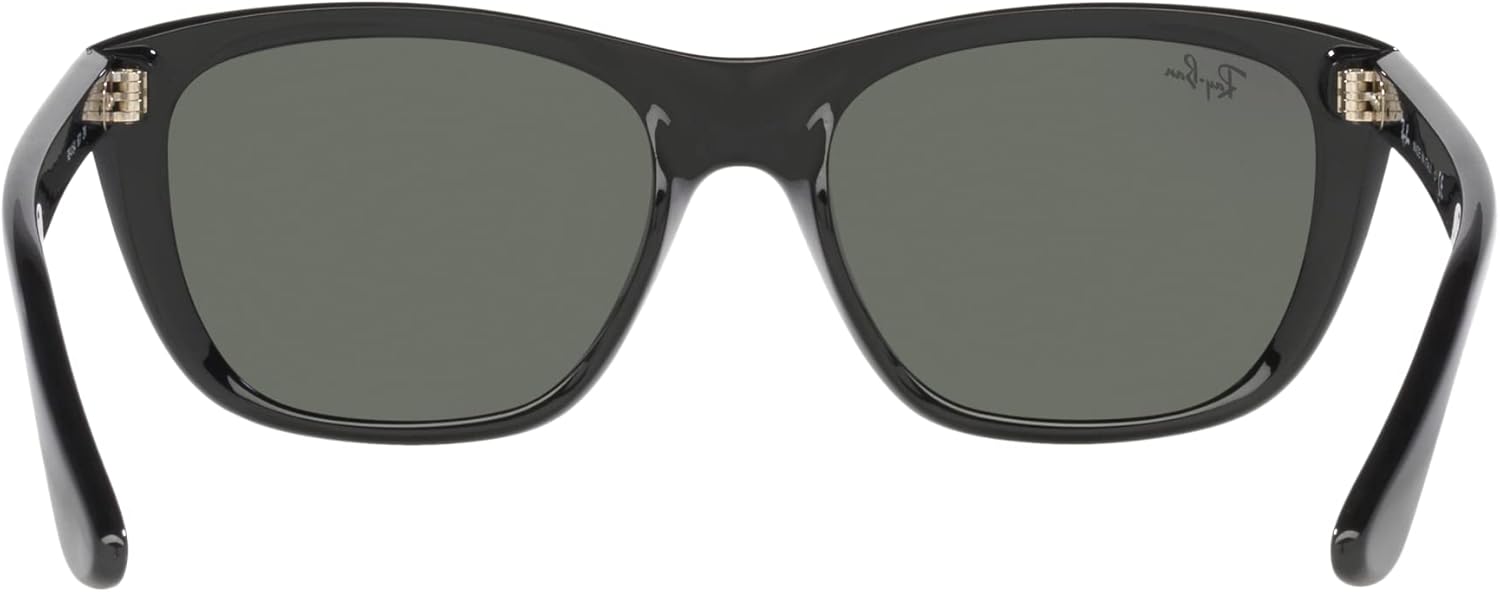 Gafas de Sol Ray-Ban para Mujer, Montura Negra, Lentes Verdes, 57MM