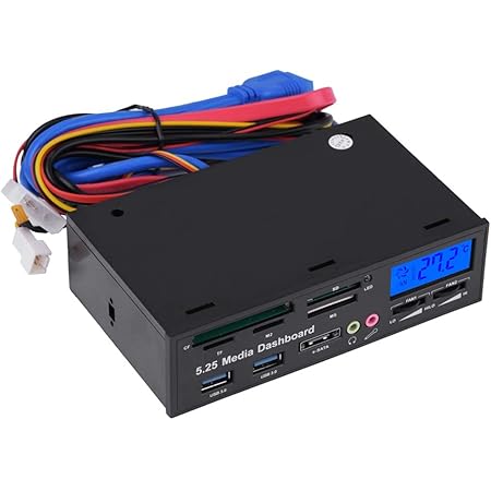 PC Front Panel Internal Card Reader, 5.25in Multifuntion Media ...