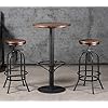 Amazon.com: 3-Piece Bar Stools and Table Set, 42" Tall Round Standing ...