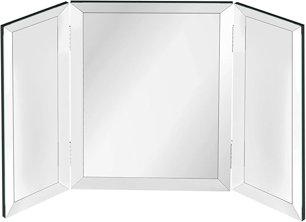 Amazon.com - Hamilton Hills 28x40 inch Silver Trifold Mirror | Full ...