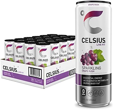 Amazon.com : CELSIUS Sparkling Grape Rush, Functional Essential Energy ...