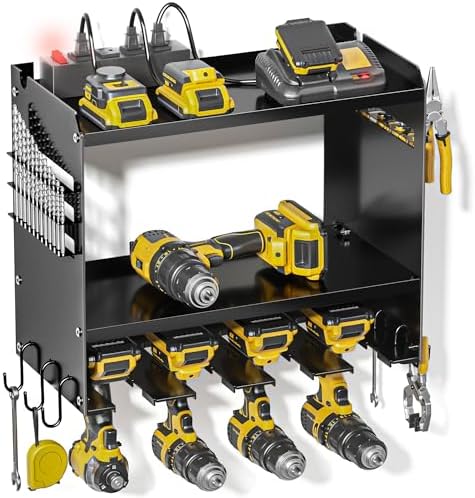 Amazon.com: Spampur Power Tool Organizer Wall Mount with Charging ...