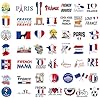Amazon.com - France Stickers |50Pcs French Waterproof Vinyl Decals for ...
