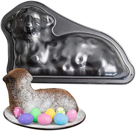 Amazon.com: KIBS Group Lamb Cake Mold - 3D Easter Lamb Cake Pan, 9.8" x 5.9": Home & Kitchen