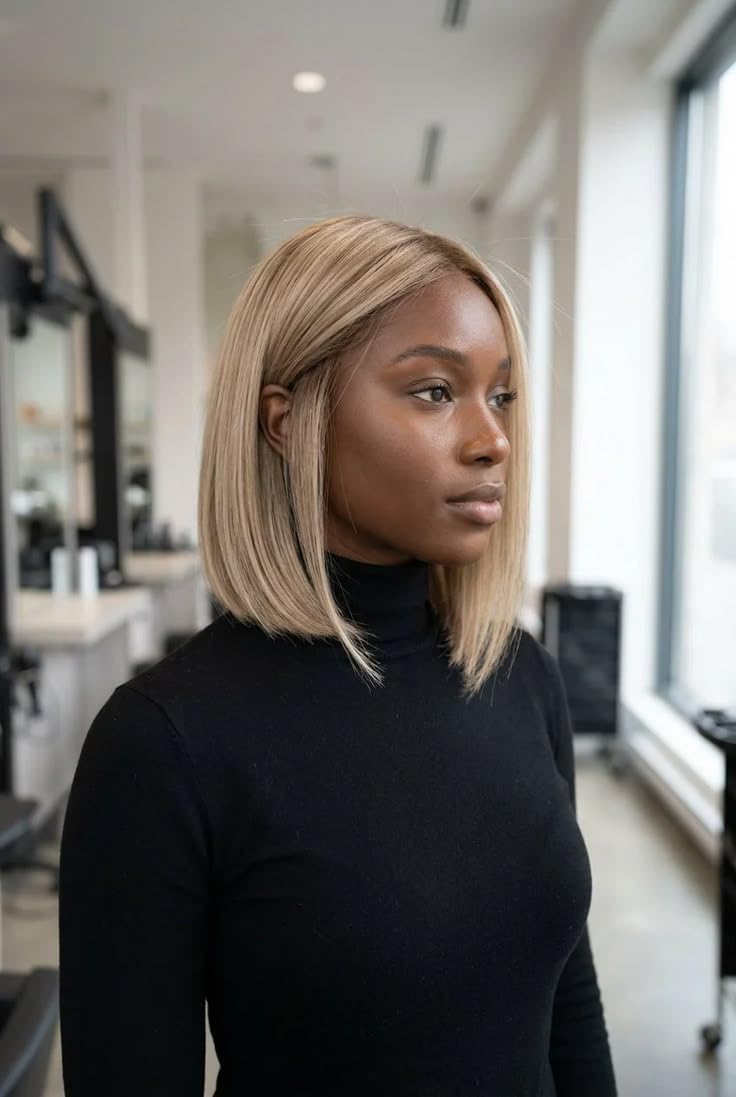 Amazon.com : ALIDIDI MINI KNOTS ash blonde wig human hair bob 14 inch ...