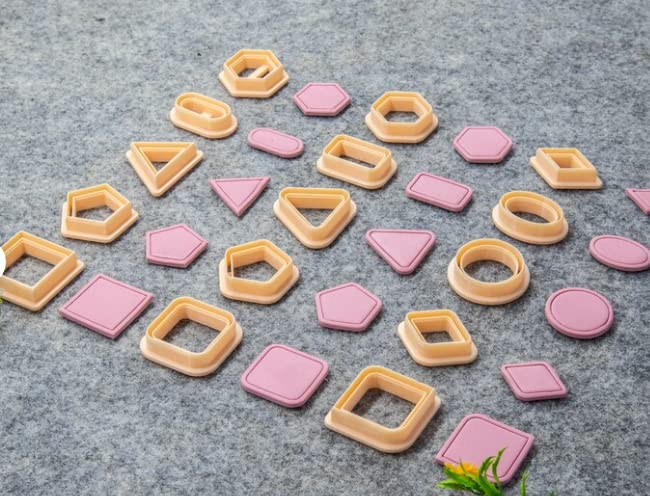Polymer Clay Cutters, Basic Shape Cutters with Inside Boundary Lines ...