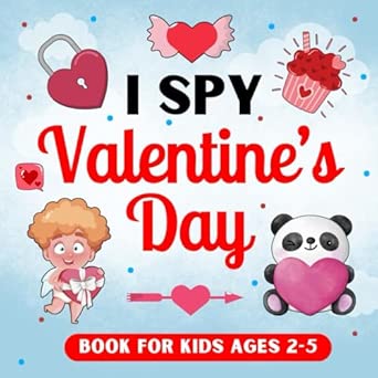 I Spy Valentine's Day Book: A Fun Coloring & Guessing Game For Kids ...