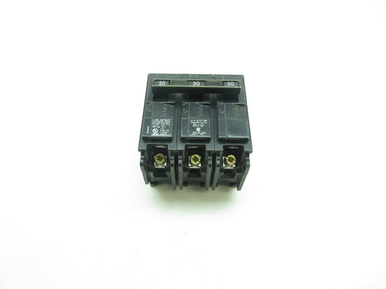 SIEMENS B330 CIRCUIT BREAKER 30A AMP 3P 240V-AC D598676: Amazon.com ...
