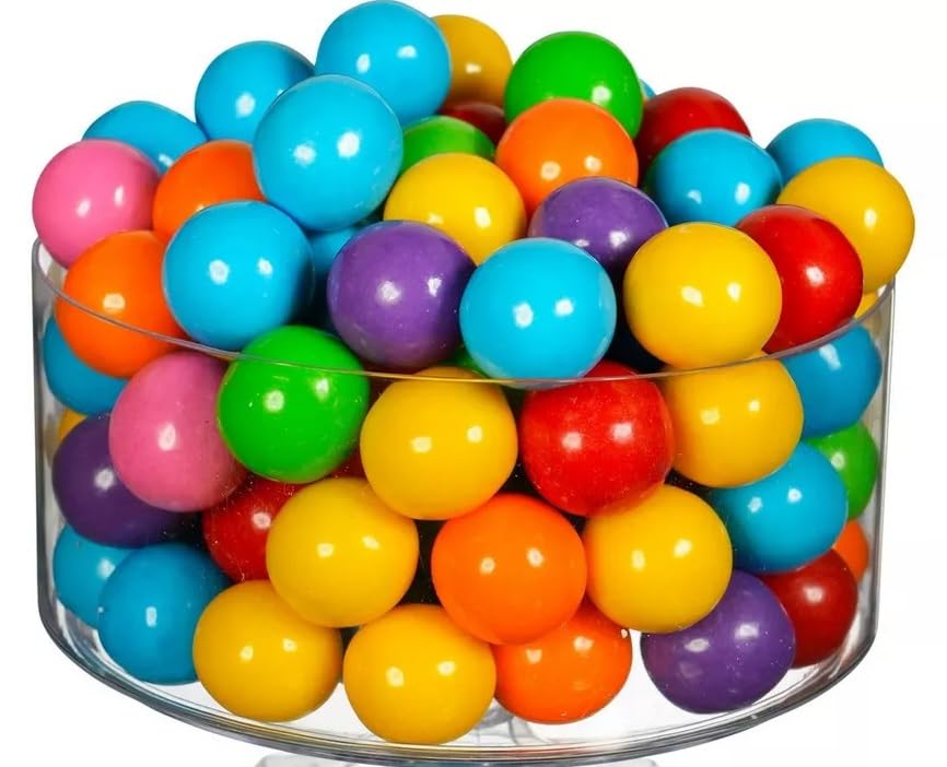Amazon.com : 1 Inch Gumballs for Gumball Machin, Celebration Chewing ...
