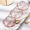 Amazon.com | 4 Pack Sakura Sauce Dishes Set, Pink Cherry Flower Crystal ...