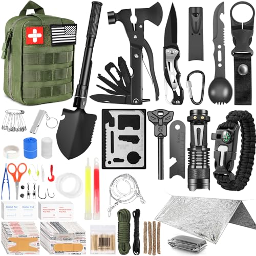 Survival Kits, 149Pcs Survival Gear First Aid Kit IFAK with Molle ...