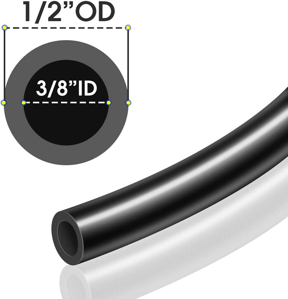 Snapklik.com : TAILONZ PNEUMATIC Air Line DOT 1/2 Inch Od Black ...