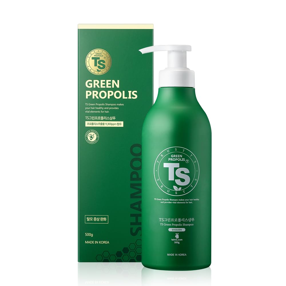 Amazon.com: TS Green Propolis Shampoo - Anti-Thinning Korean Shampoo ...