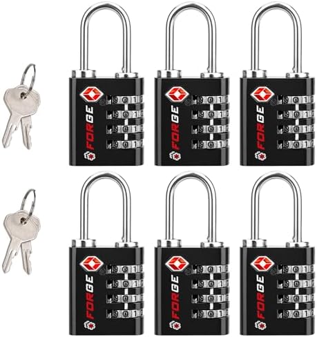 Amazon.com: Forge Dual-Opening: Key or Combination Access Lock, TSA ...