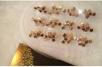 Amazon | [キューキューノコレクション]QQ's Collection ローズゴールドメッキ 3連 スター 星 ピアス 2個セット ...