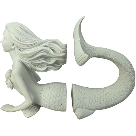 Amazon.com: Creative Co-Op Mermaid Shaped Resin Bookends (Set of 2 ...